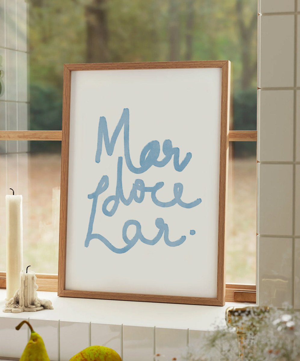 Mar Doce Lar - Catita illustrations Posters